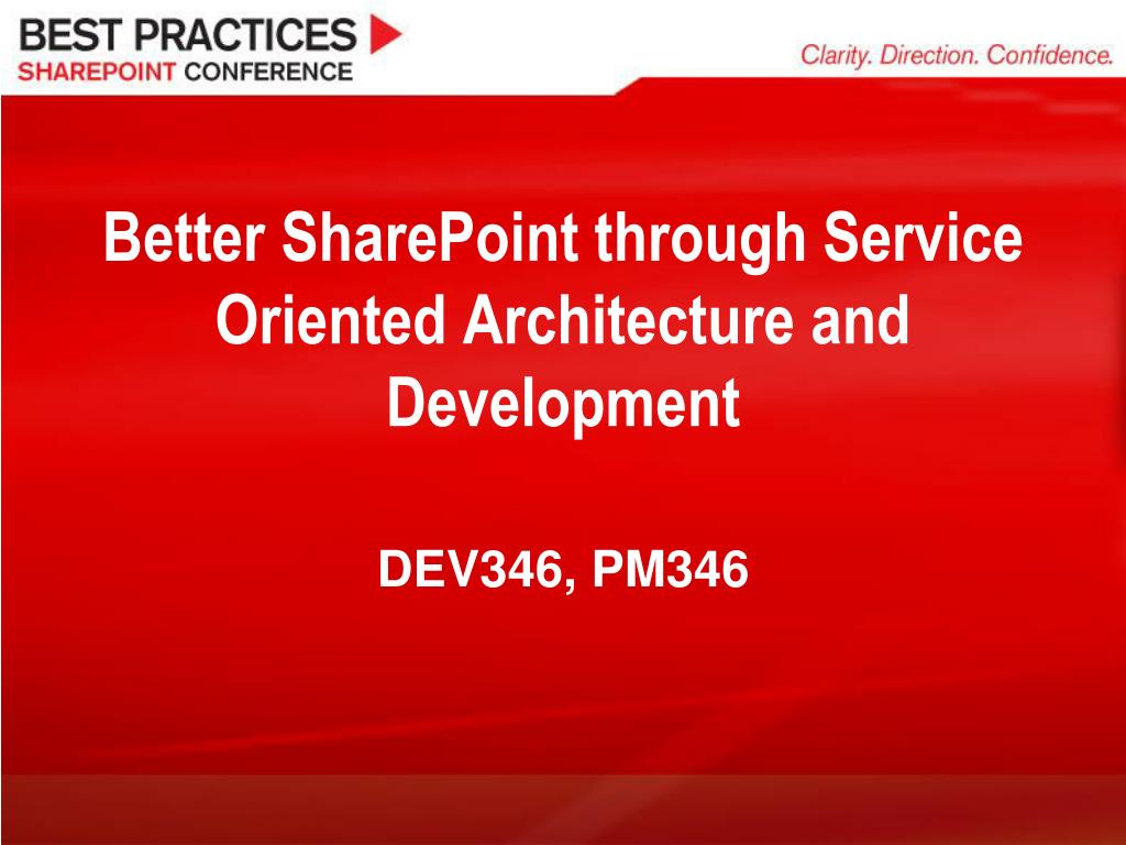 Ppt Enhance Sharepoint Via Service Oriented Architecture And