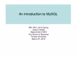 PPT - A Brief Introduction to MySQL PowerPoint Presentation, free ...