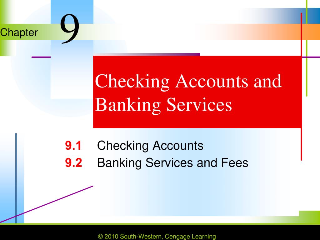 PPT - Checking Accounts and Banking Services PowerPoint Presentation ...