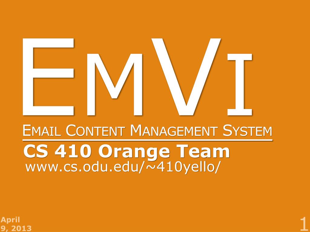 PPT - EmVi Email Content Management System PowerPoint Presentation ...