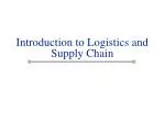 PPT - Logistics and Supply Chain Management Part I An Introduction ...