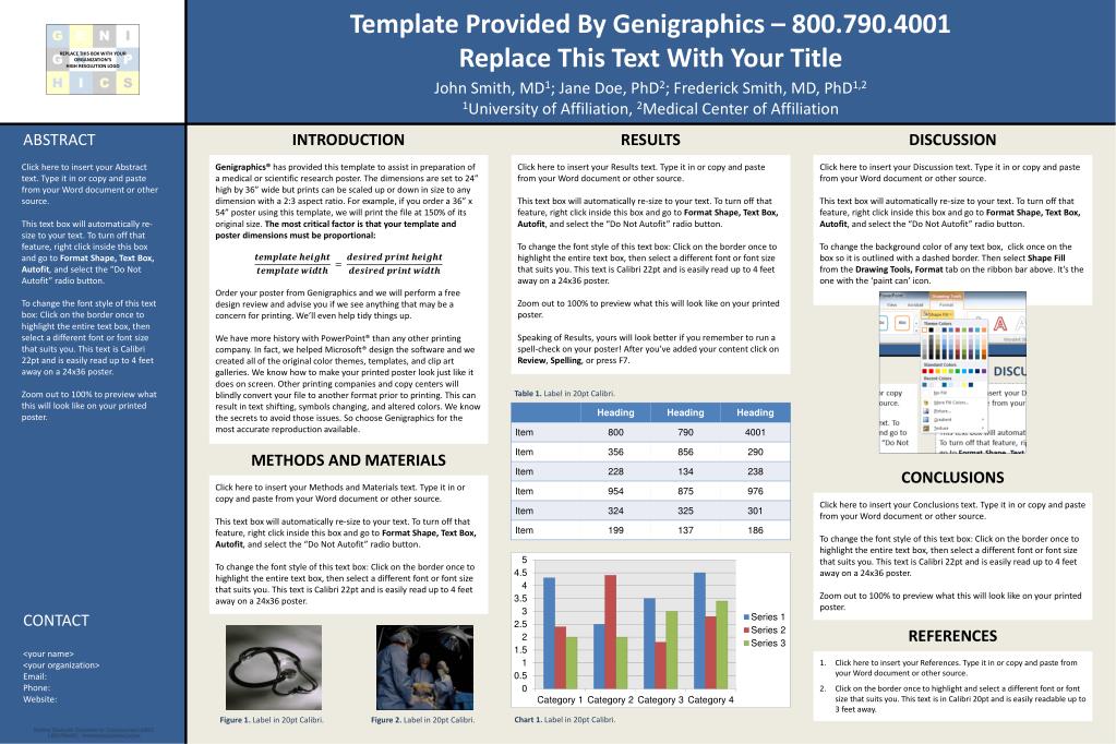 PPT - Template Provided By Genigraphics – 800.790.4001 Replace This ...