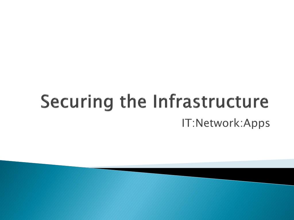 PPT - Securing the Infrastructure PowerPoint Presentation, free ...