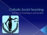 PPT - Catholic Social Teaching PowerPoint Presentation, free download ...