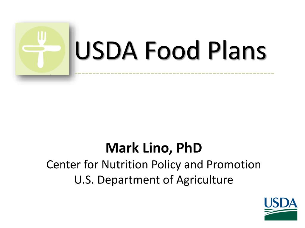 PPT - USDA Food Plans PowerPoint Presentation, free download - ID:1697189
