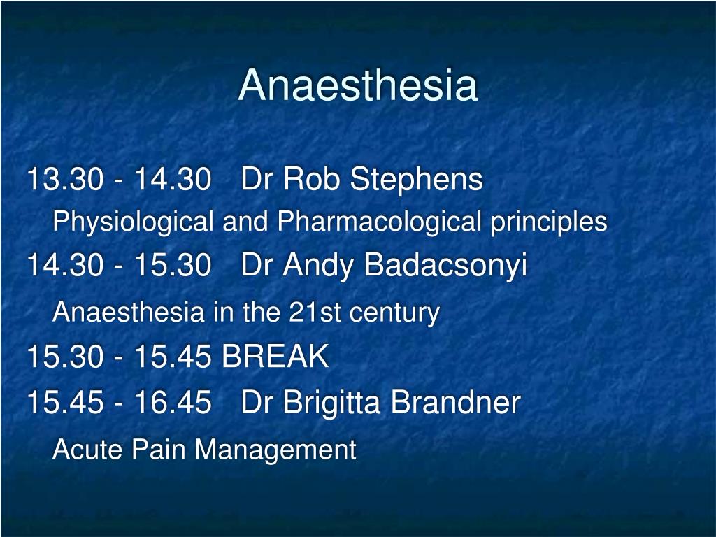 PPT - Anaesthesia PowerPoint Presentation, free download - ID:1697375