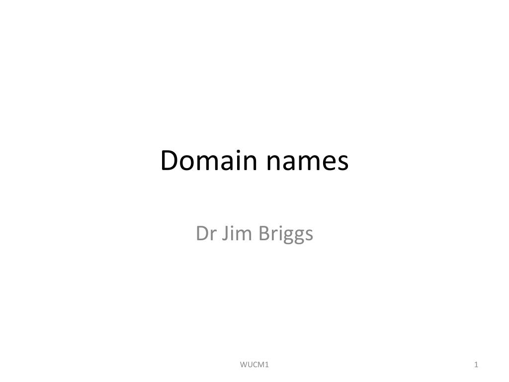 PPT - Domain names PowerPoint Presentation, free download - ID:1697814