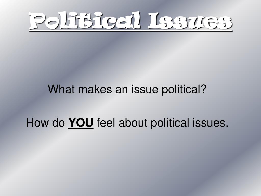 PPT - Political Issues PowerPoint Presentation, free download - ID:1698538