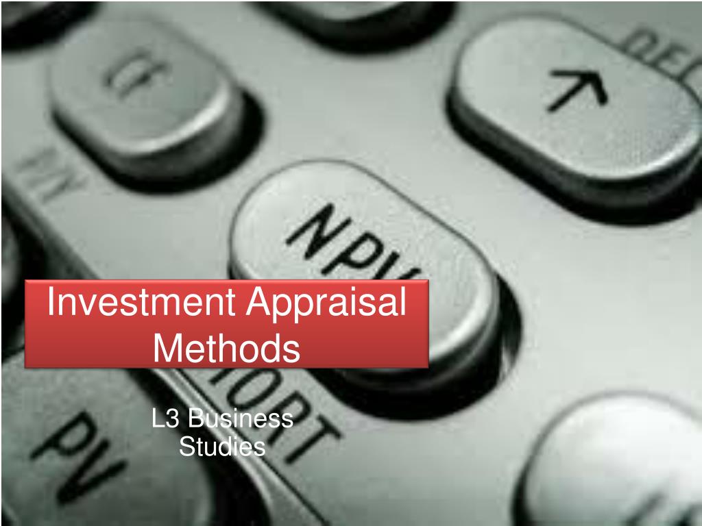 PPT - Investment Appraisal Methods PowerPoint Presentation, free ...