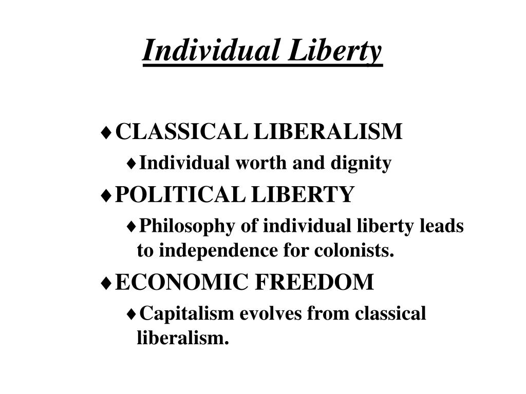 PPT - Individual Liberty PowerPoint Presentation, free download - ID ...