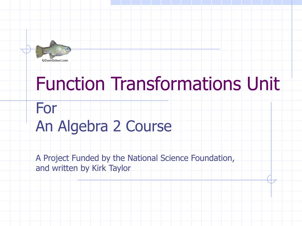 PPT - Function Transformations Unit PowerPoint Presentation, free ...