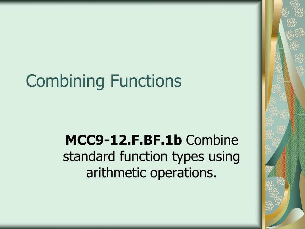 PPT - Combining Functions PowerPoint Presentation, free download - ID ...