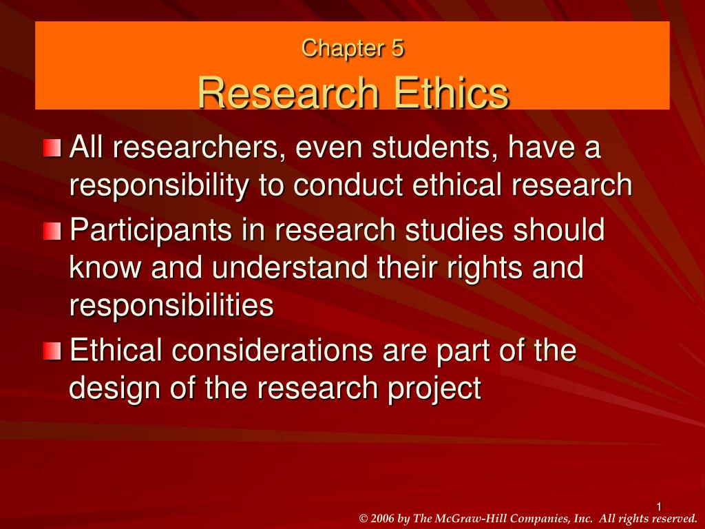 PPT - Chapter 5 Research Ethics PowerPoint Presentation, free download ...
