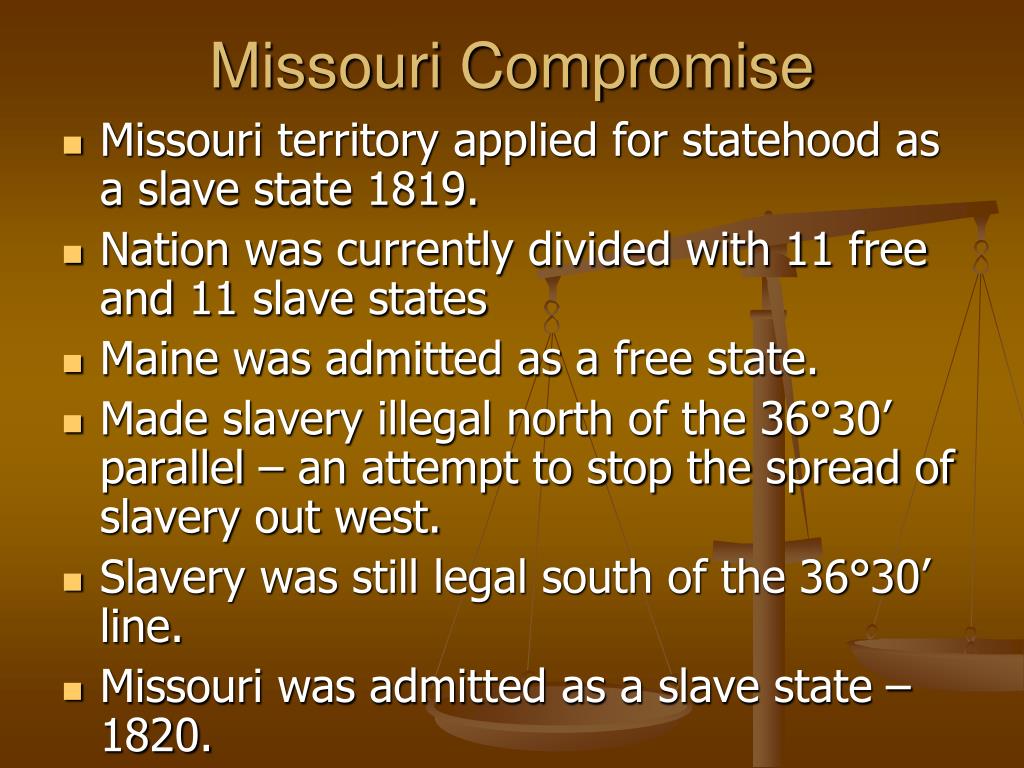 PPT - Missouri Compromise PowerPoint Presentation, free download - ID ...