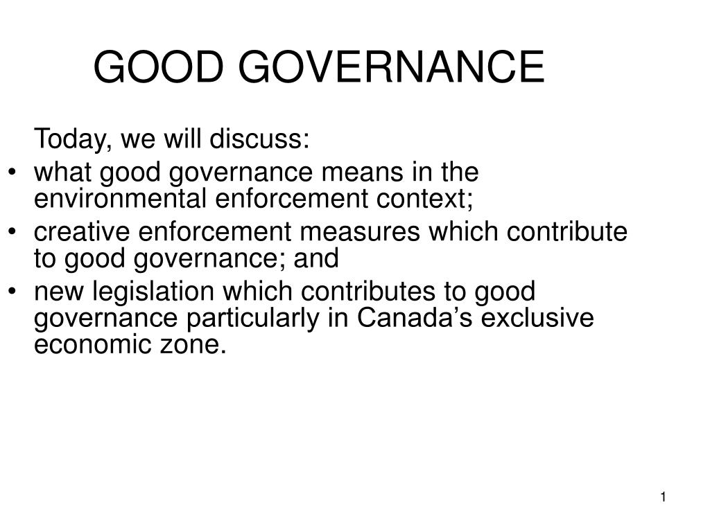 PPT - GOOD GOVERNANCE PowerPoint Presentation, free download - ID:1701086