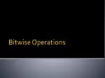 PPT - Bitwise Operators PowerPoint Presentation, free download - ID:9667007