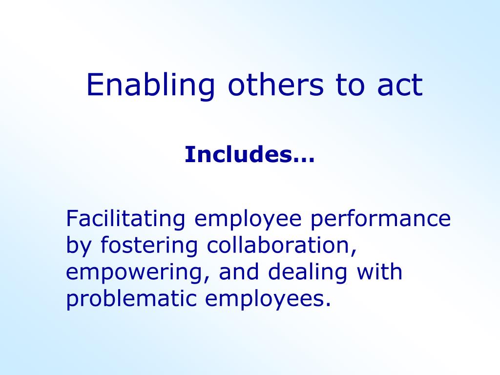 PPT - Enabling others to act PowerPoint Presentation, free download ...