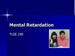 PPT - MENTAL RETARDATION PowerPoint Presentation, free download - ID ...