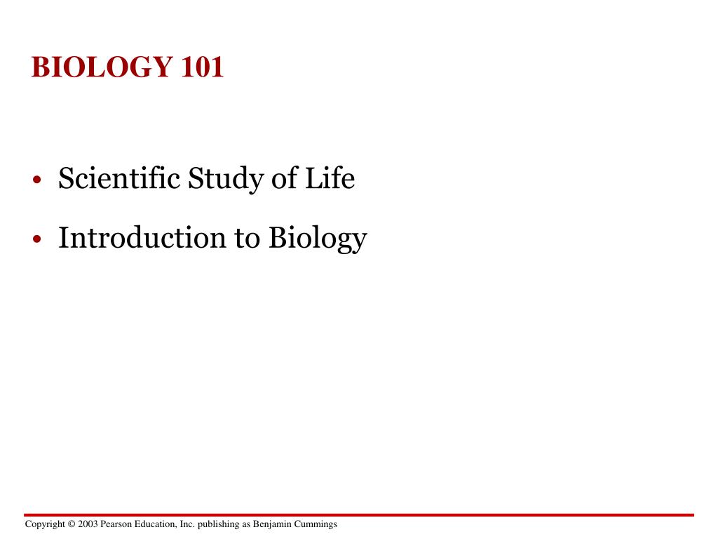 PPT - BIOLOGY 101 PowerPoint Presentation, free download - ID:1702893