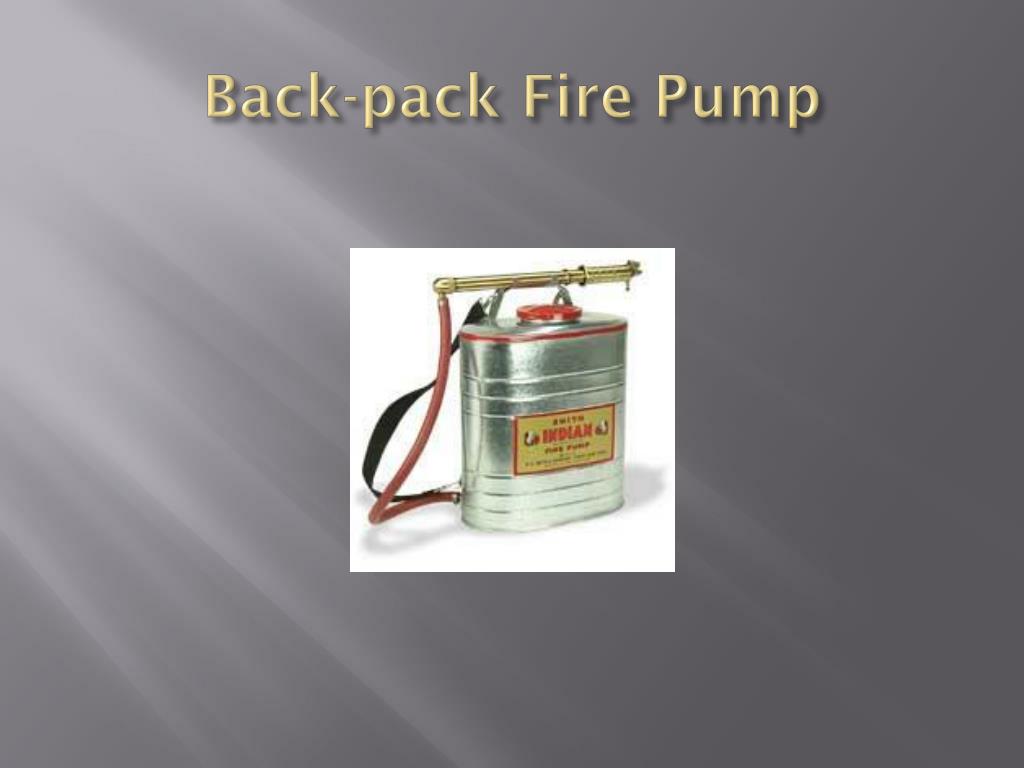 PPT - Back-pack Fire Pump PowerPoint Presentation, free download - ID ...