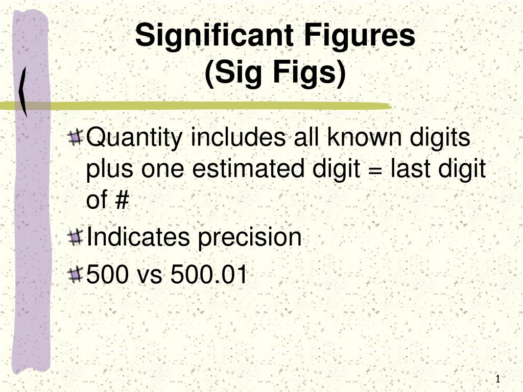 PPT - Significant Figures (Sig Figs) PowerPoint Presentation, free ...