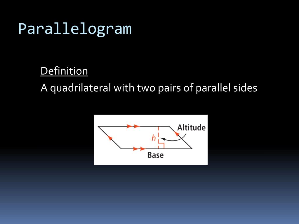 PPT - Parallelogram PowerPoint Presentation, free download - ID:1705624