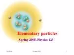PPT - Chapter 43 Elementary Particles PowerPoint Presentation, free ...