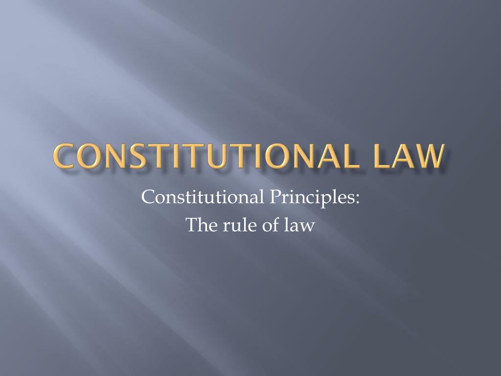 PPT - Constitutional Law PowerPoint Presentation, free download - ID ...