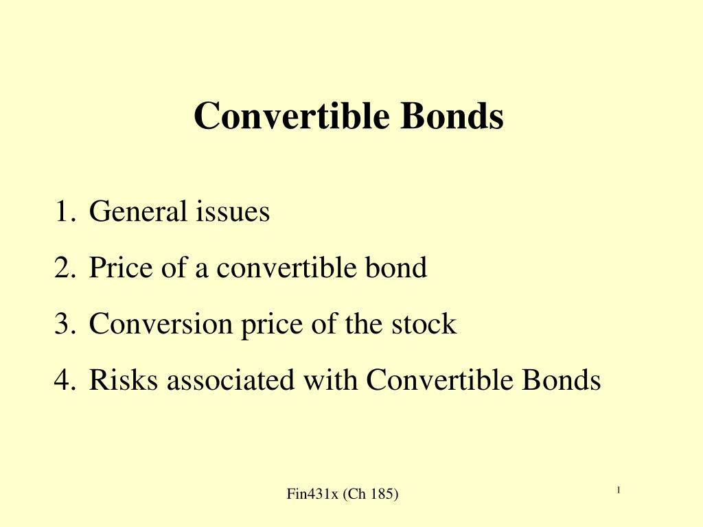 PPT - Convertible Bonds PowerPoint Presentation, free download - ID:1707065