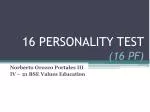 PPT - 16 PF SIXTEEN PERSONALITY FACTOR QUESTIONAIRE PowerPoint ...