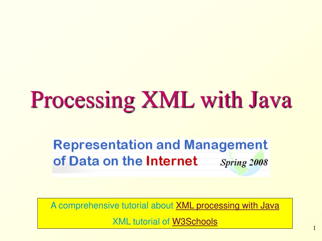 PPT - Processing XML with Java PowerPoint Presentation, free download ...