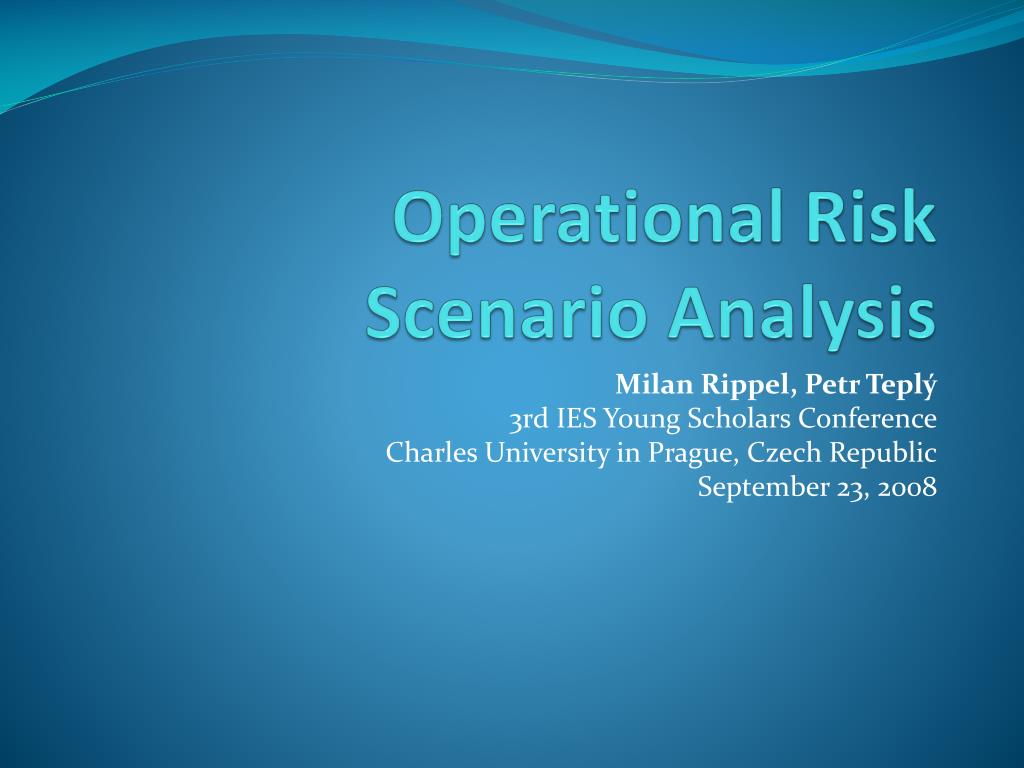 PPT - Operational Risk Scenario Analysis PowerPoint Presentation, free ...