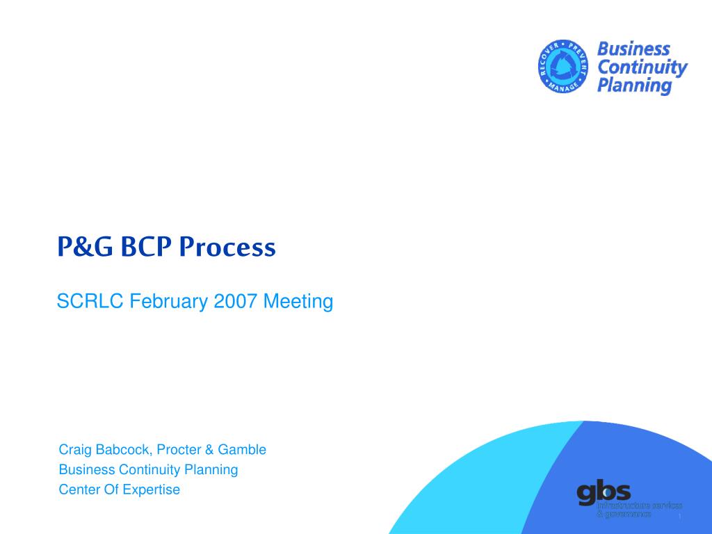 PPT - P&G BCP Process PowerPoint Presentation, free download - ID:1708729