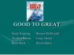 PPT - Good To Great and the Social Sectors PowerPoint Presentation ...
