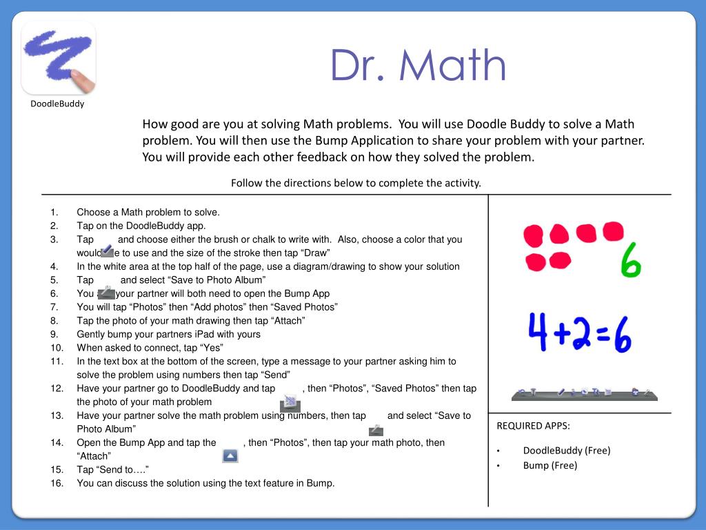PPT - Dr. Math PowerPoint Presentation, free download - ID:1708965