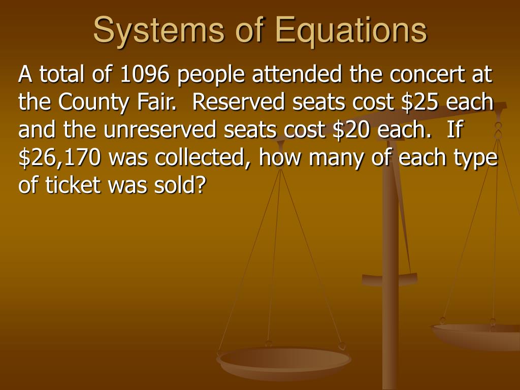 PPT - Systems of Equations PowerPoint Presentation, free download - ID ...