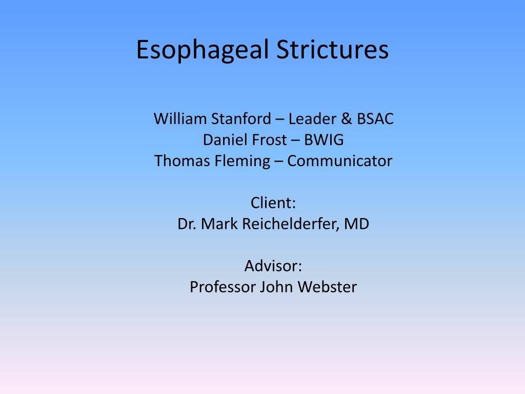 PPT - Esophageal Strictures PowerPoint Presentation, free download - ID ...