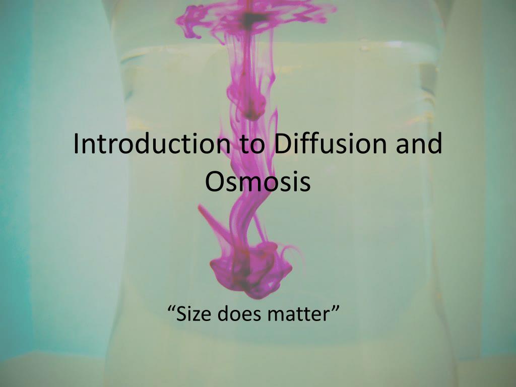 PPT - Introduction to Diffusion and Osmosis PowerPoint Presentation ...