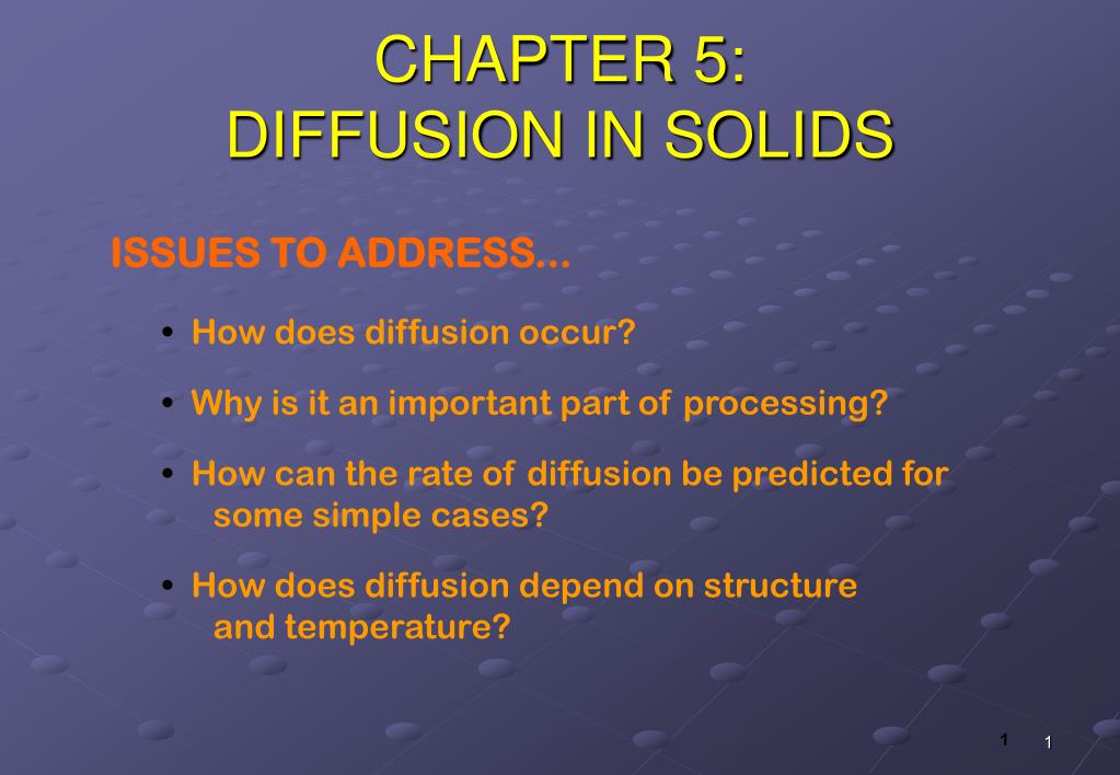 PPT - CHAPTER 5: DIFFUSION IN SOLIDS PowerPoint Presentation, free download - ID:1710436