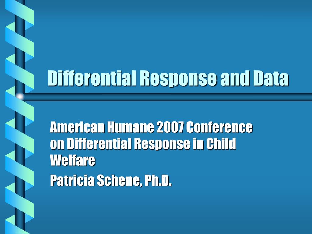 PPT - Differential Response and Data PowerPoint Presentation, free ...