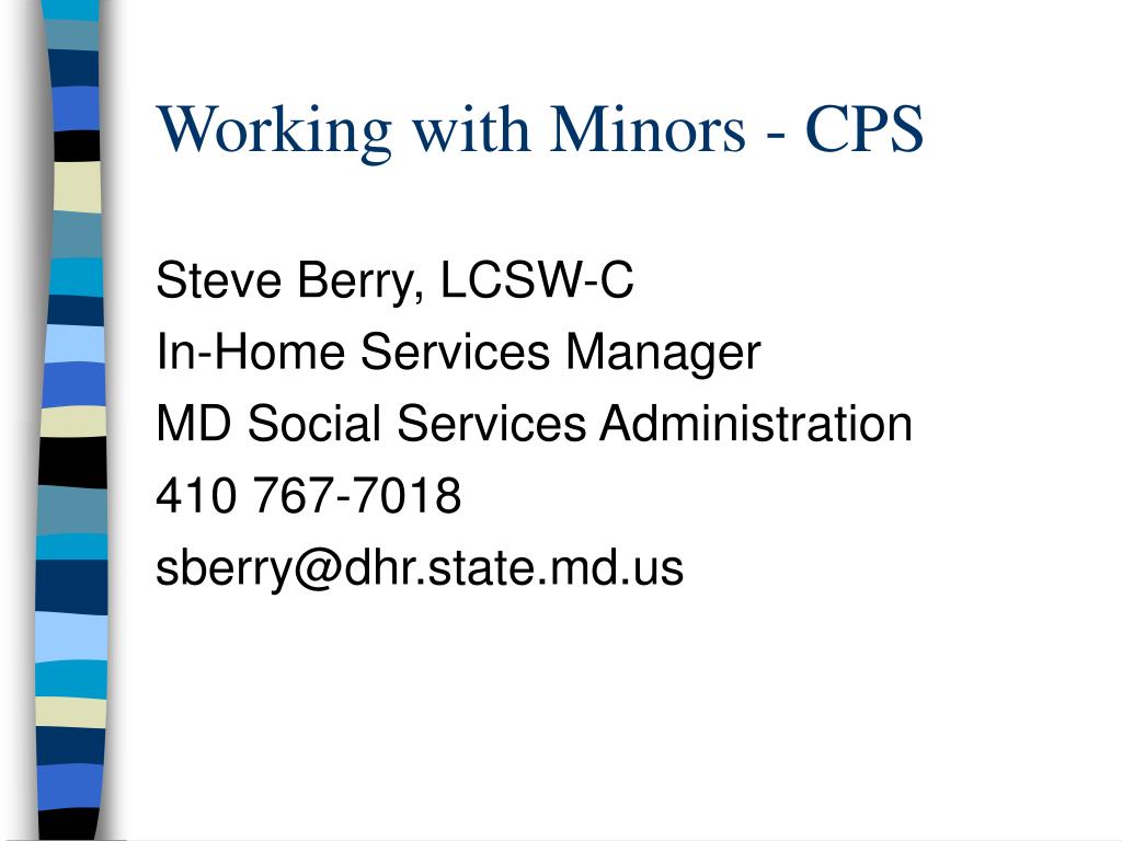 PPT - Working with Minors - CPS PowerPoint Presentation, free download ...