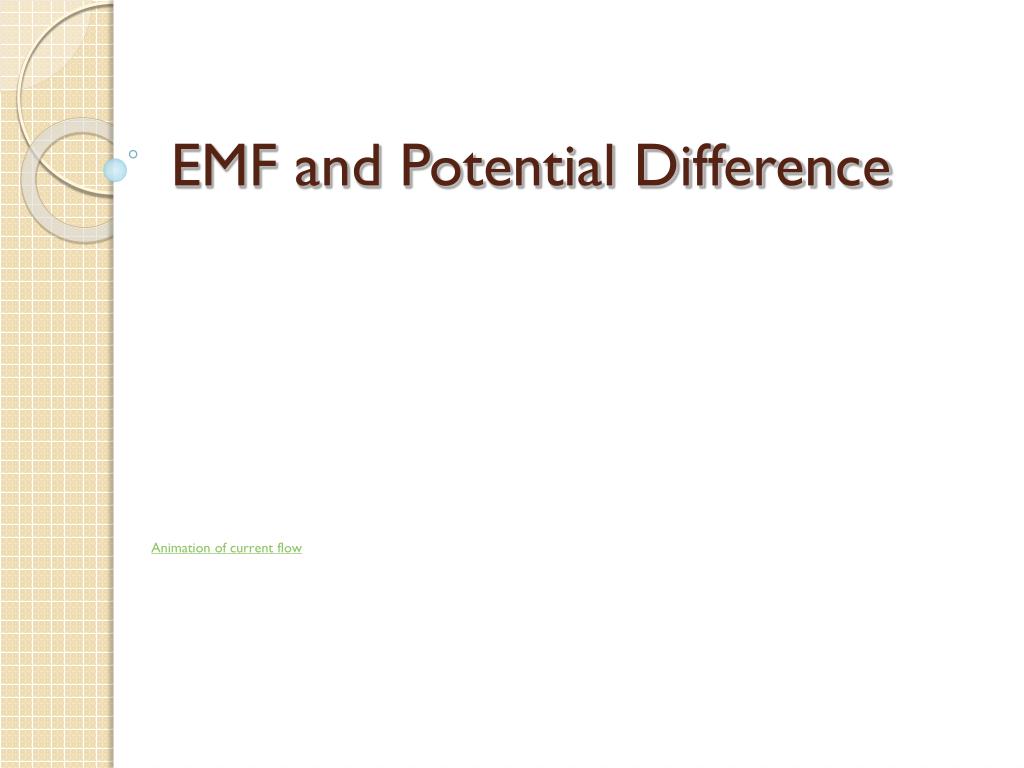 PPT - EMF and Potential Difference PowerPoint Presentation, free ...