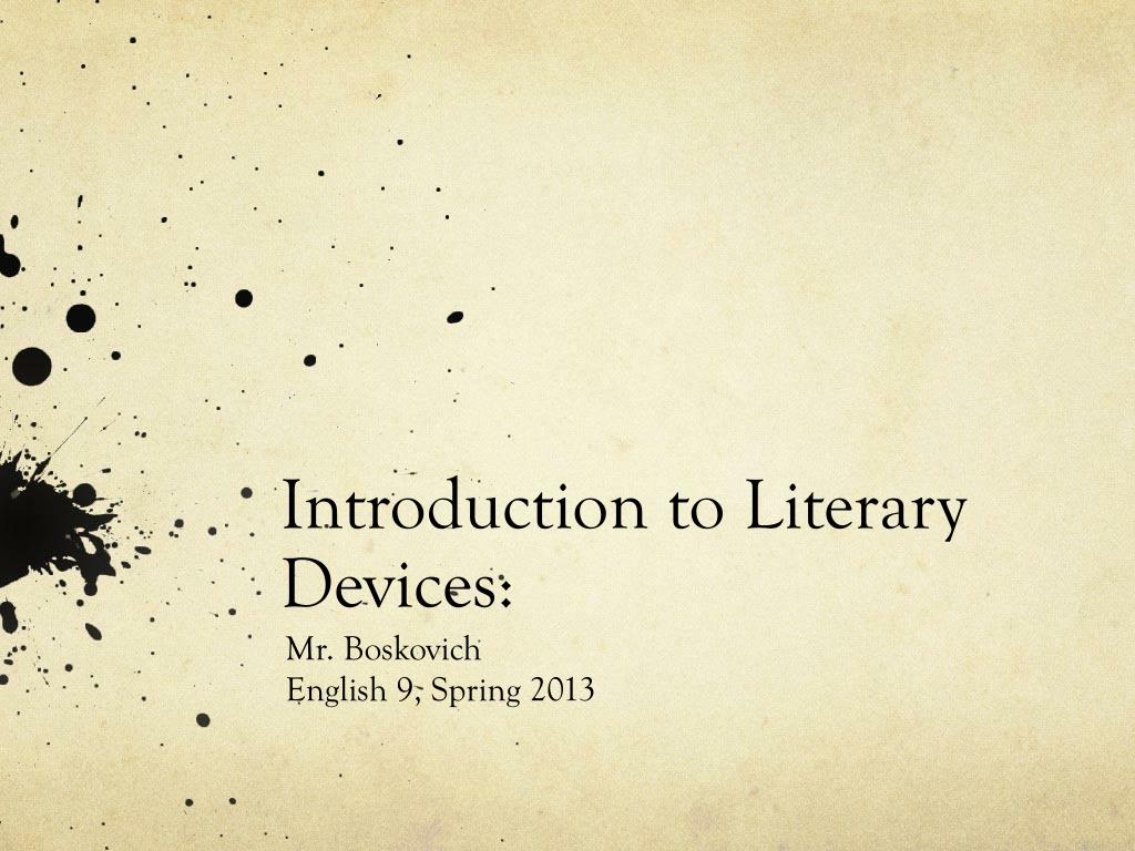 PPT - Exploring Key Literary Devices: Symbolism, Theme, Imagery, and ...