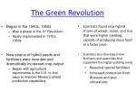 PPT - The Green Revolution PowerPoint Presentation, free download - ID ...