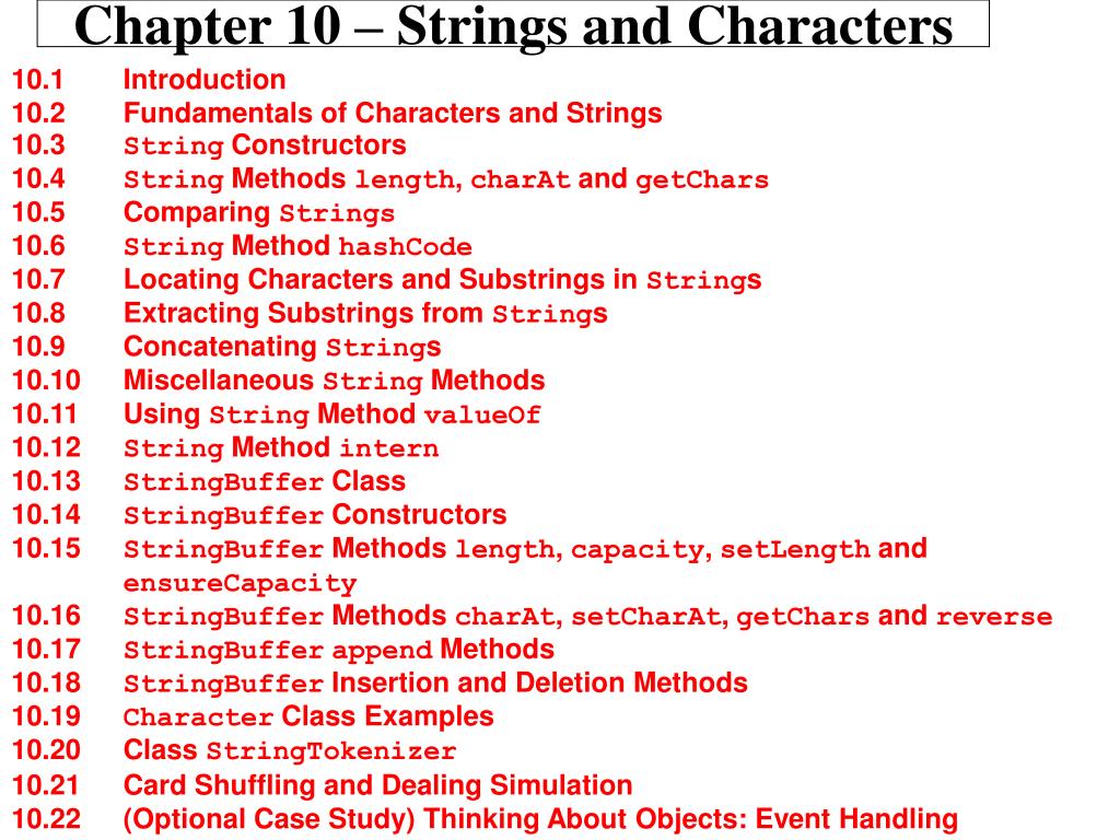 PPT - String and Character Processing Basics PowerPoint Presentation ...