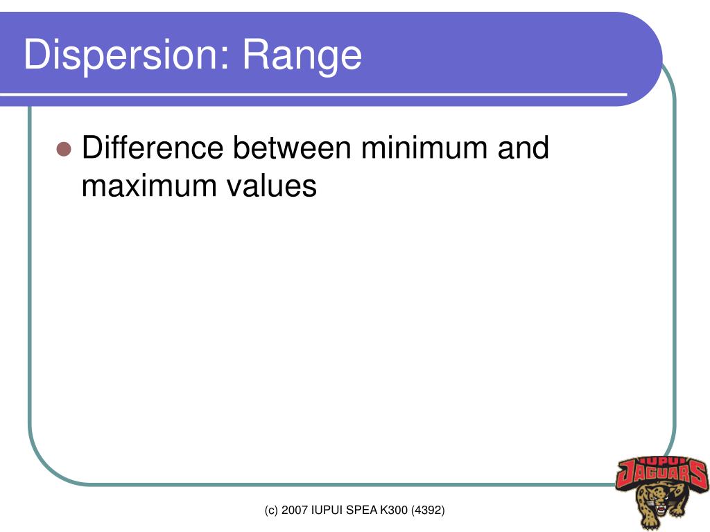 PPT - Dispersion: Range PowerPoint Presentation, free download - ID:1713282