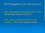 PPT - Shift Happens PowerPoint Presentation, free download - ID:1788816