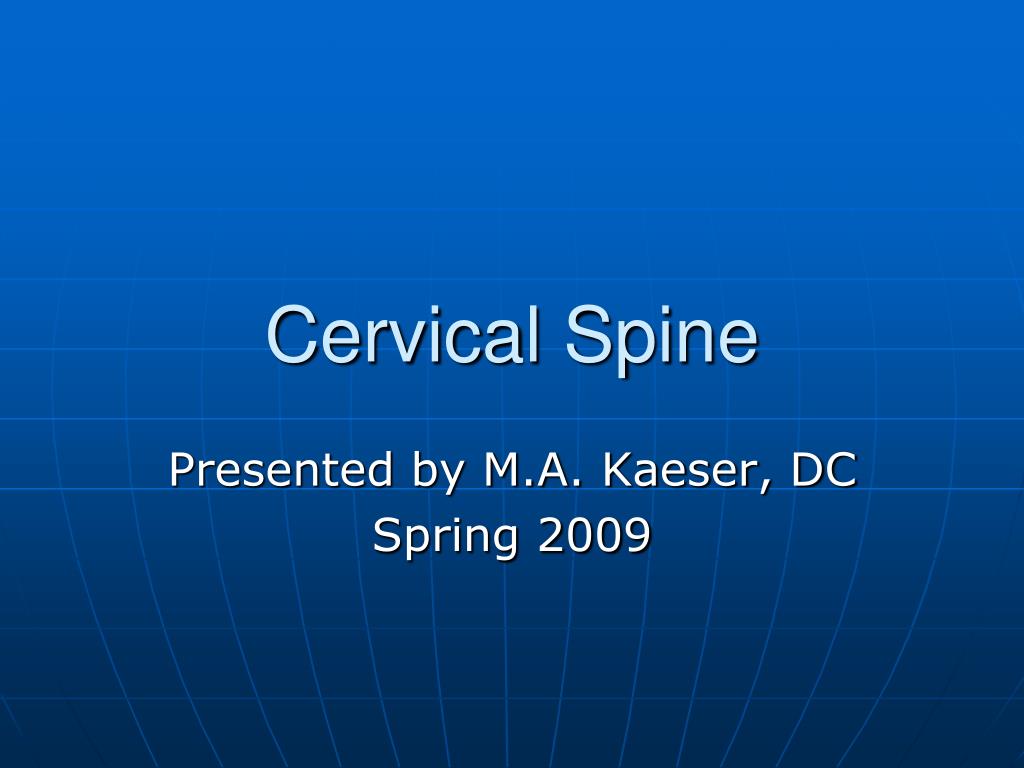 PPT - Cervical Spine PowerPoint Presentation, free download - ID:1717365