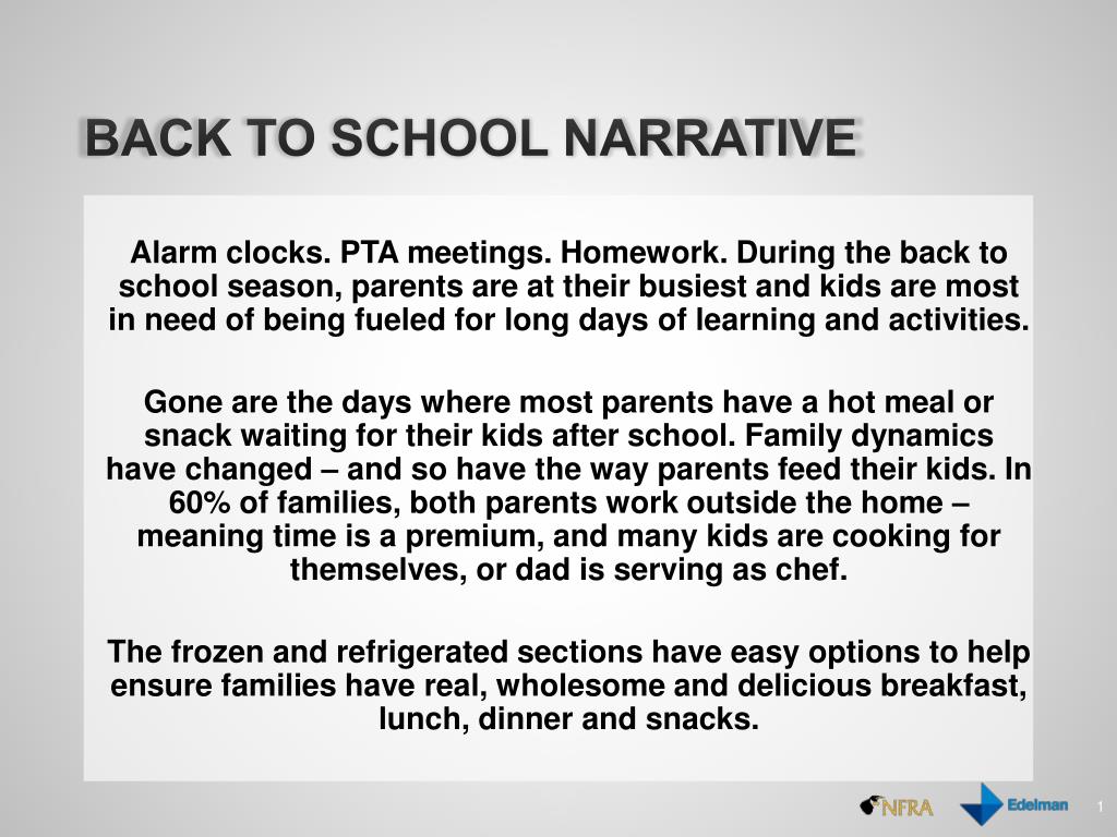 PPT - Back to school Narrative PowerPoint Presentation, free download ...