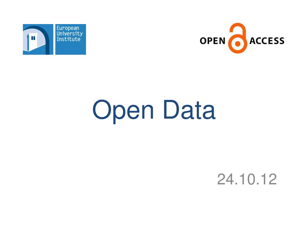 PPT - Open Data PowerPoint Presentation, free download - ID:1718120